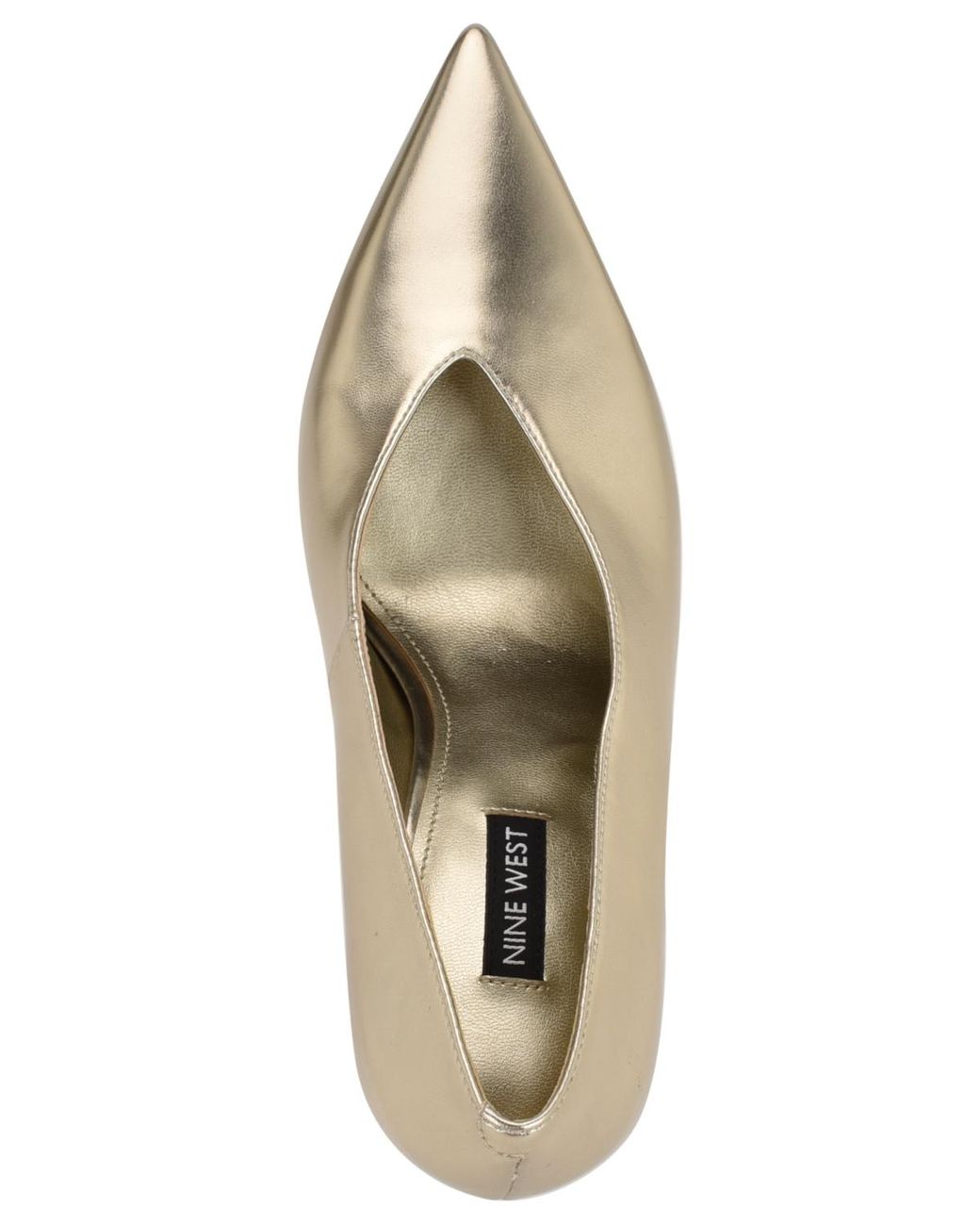Nine West Korela Pointy Toe Slip-on Dress Pumps in Metallic | Lyst