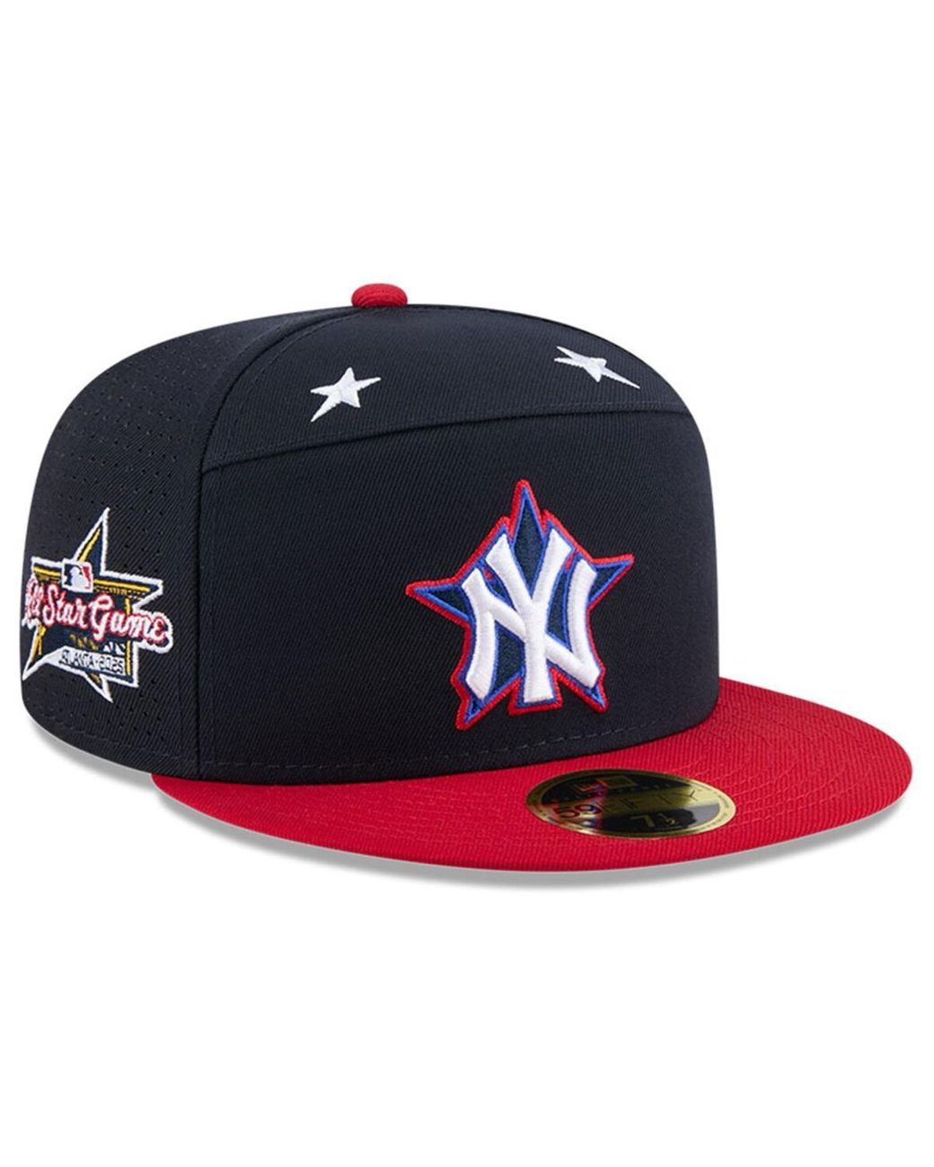 KTZ Navy/red New York Yankees 2025 Mlb All-star Game Workout Side Patch 59fifty Fitted Hat in ...