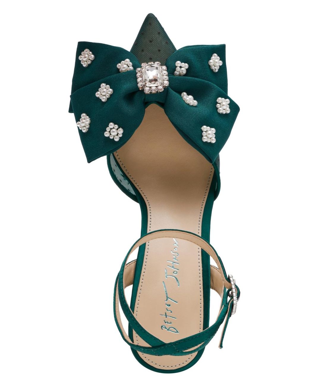 Betsey Johnson Mark Bow Pumps in Green | Lyst