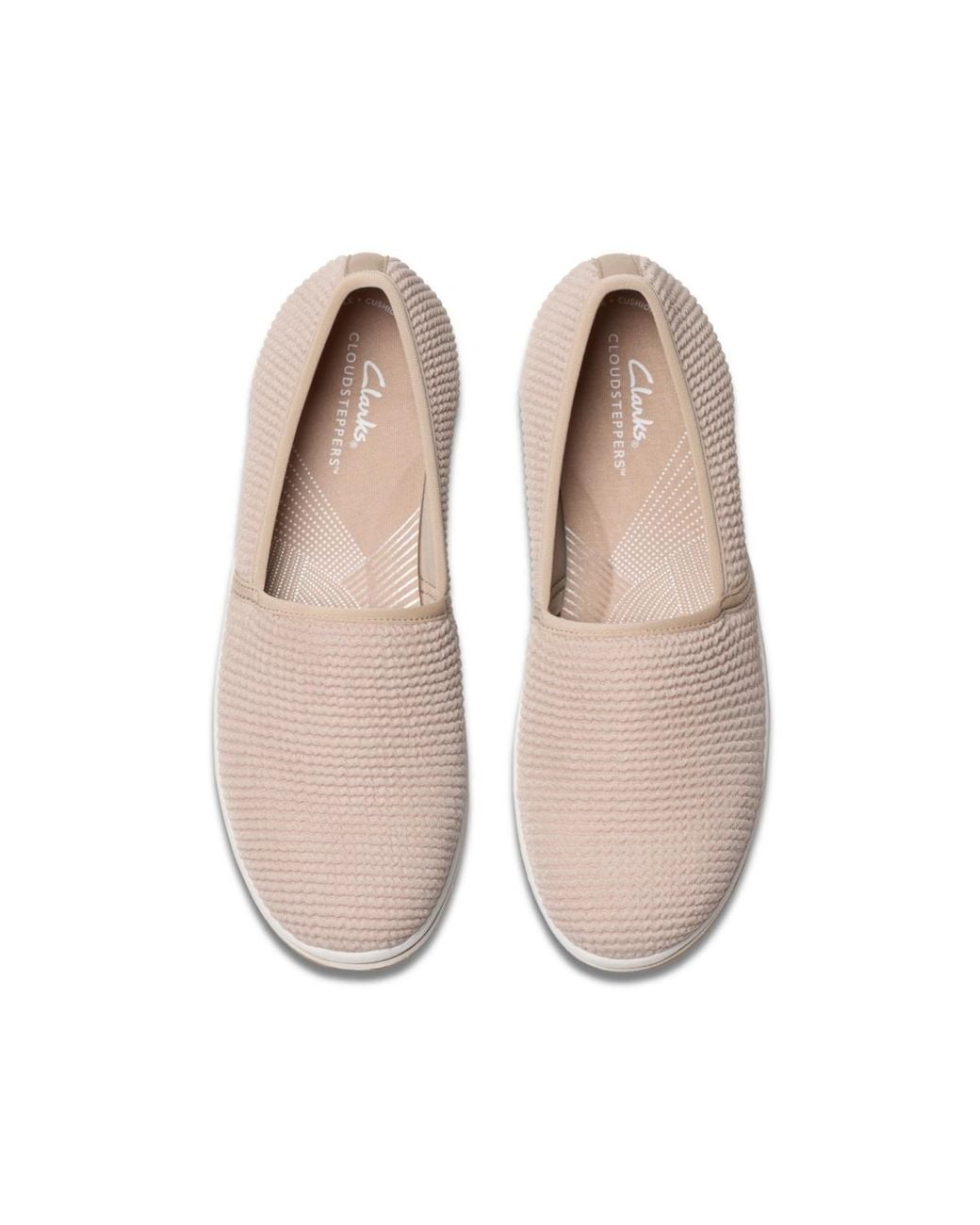Clarks Cloud Steppers Breeze Stretch Closed Toe Shoes in Natural | Lyst