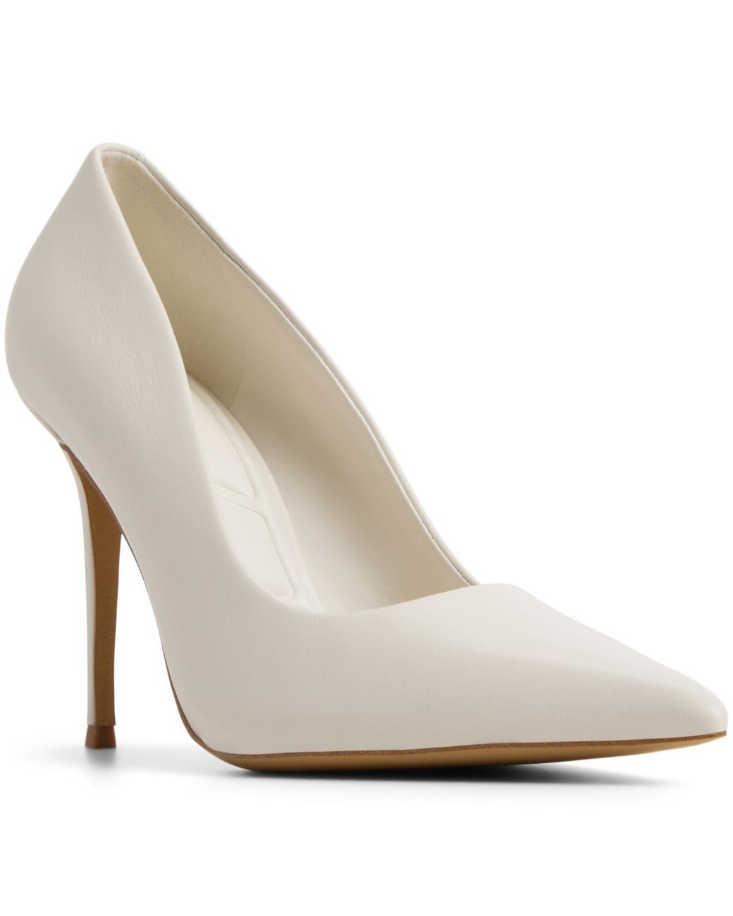 ALDO Stasya Pointed Toe Pumps in White | Lyst