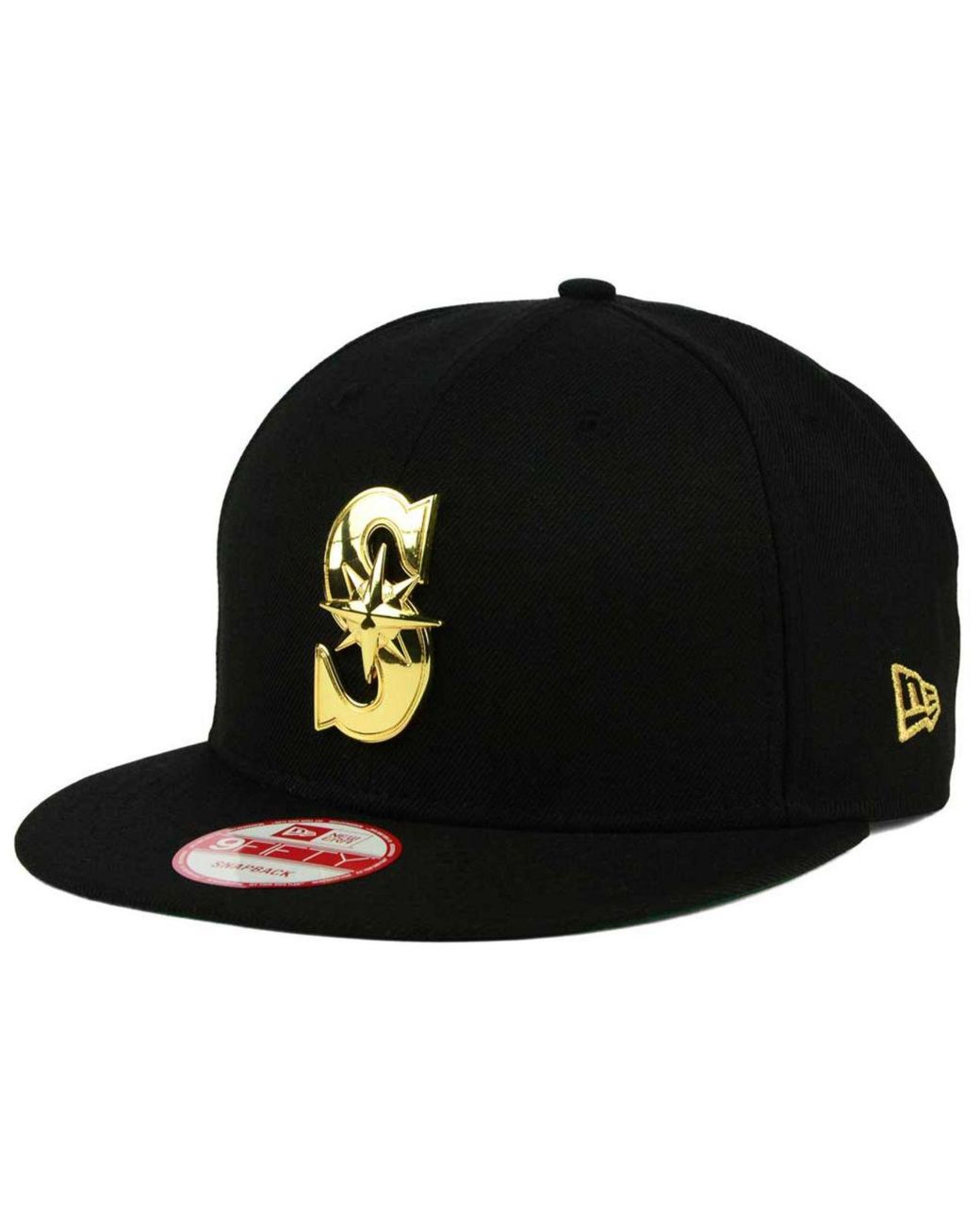 KTZ Seattle Mariners League O'gold 9fifty Snapback Cap in Black for Men ...