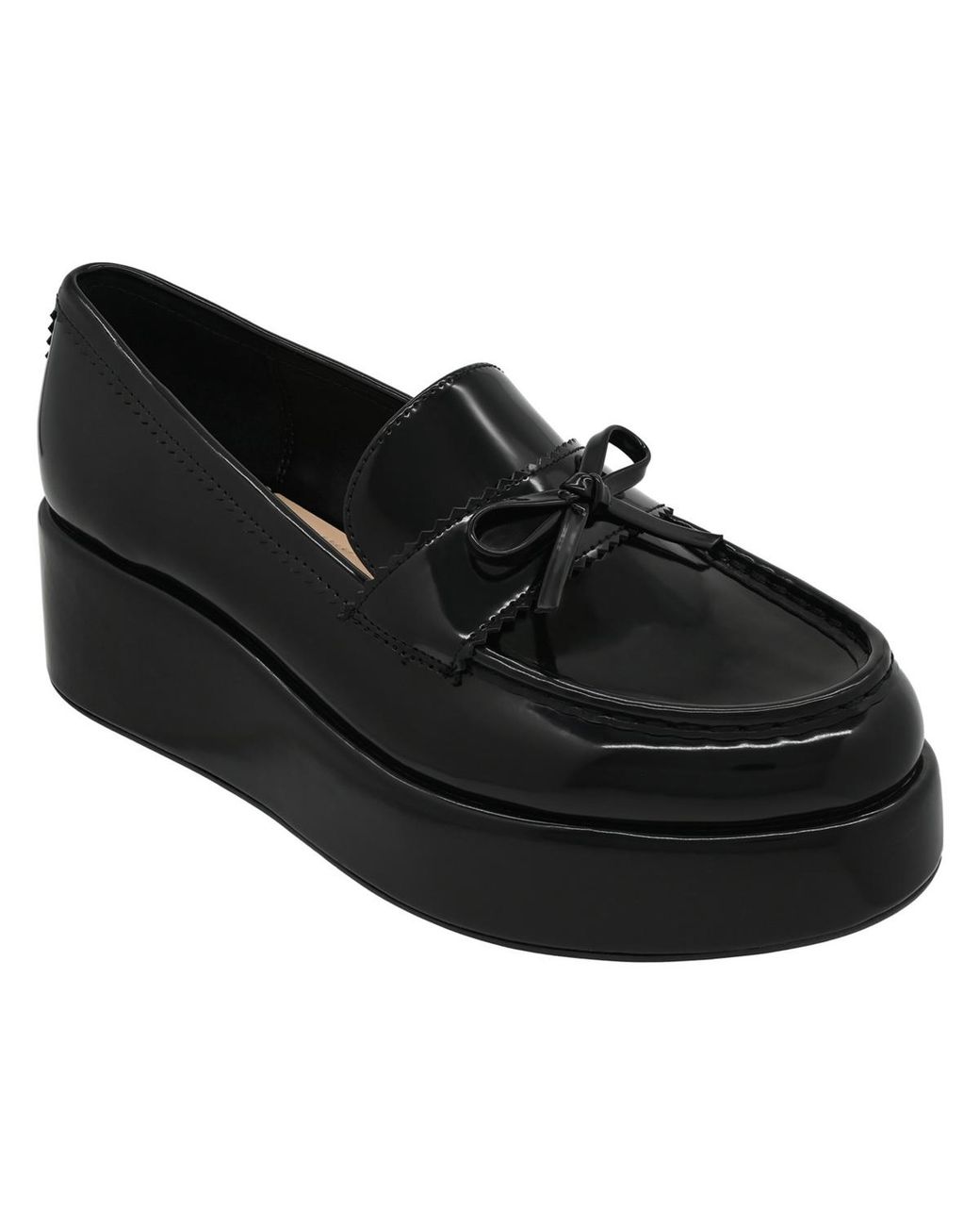 On 34th Stassy Platform Loafers in Black | Lyst