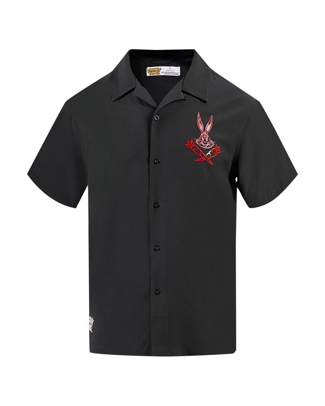FREEZE MAX Looney Tunes Bugs Bunny Melted Skeleton Button-up Shirt in ...