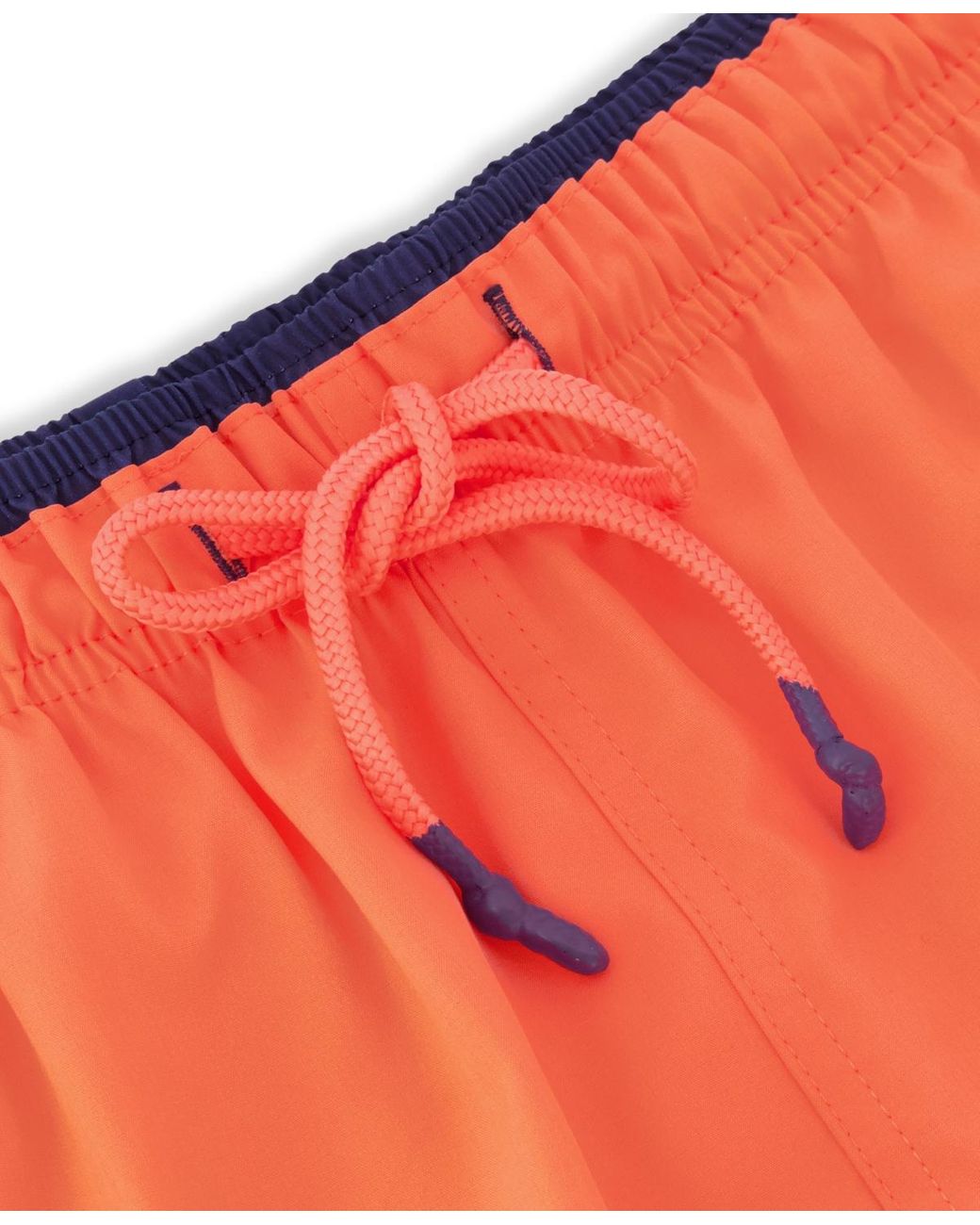 Sunset and Vine Solid Woven Swim Trunks in Orange for Men | Lyst