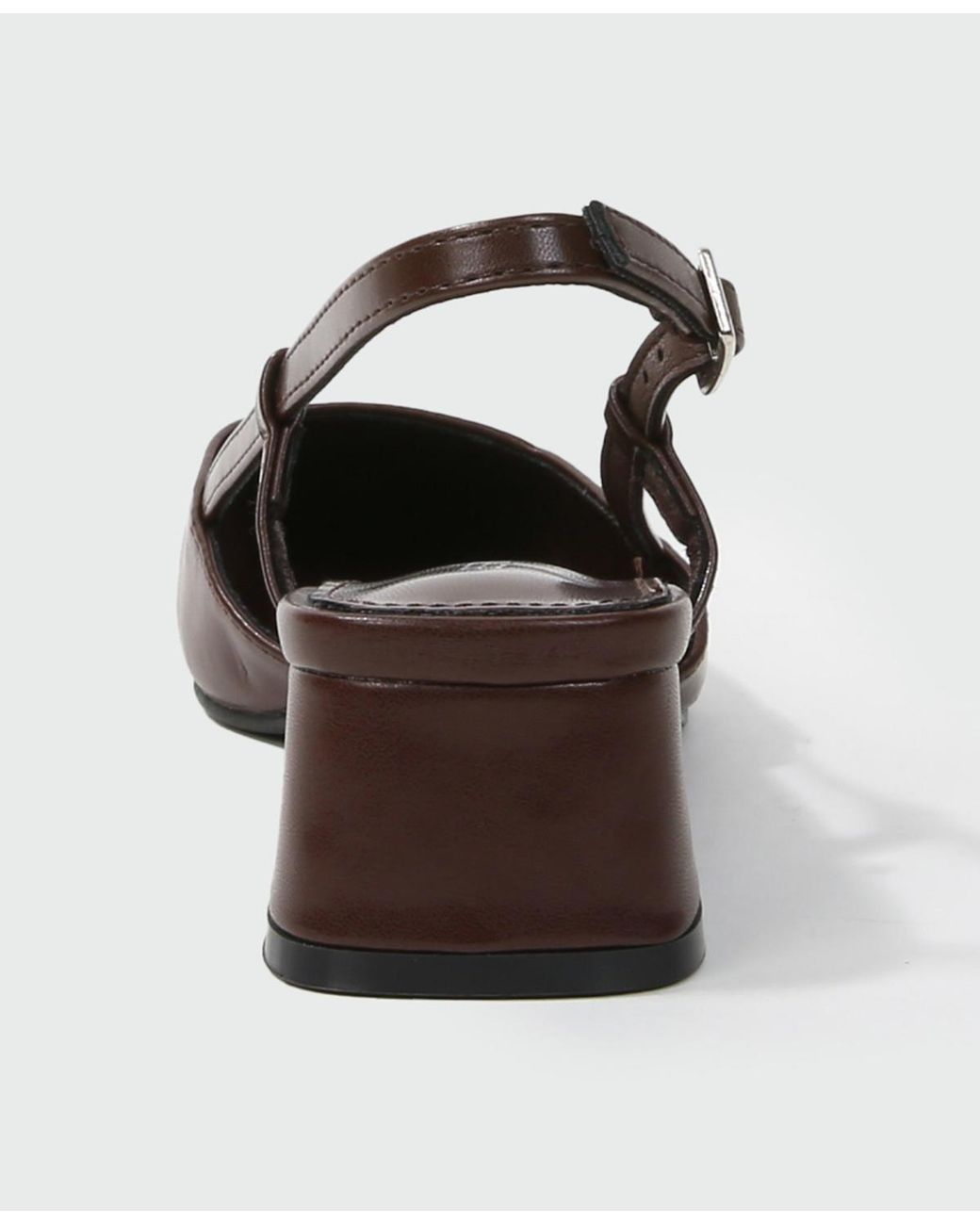 BERNESS Vieda Block Heel Slingback Pumps in Brown | Lyst