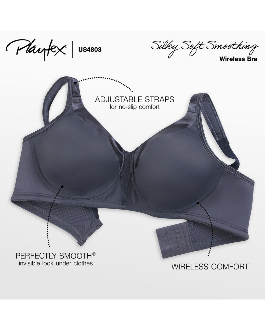 Playtex Full Figure 18 Hour Sleek & Smooth Wireless Bra 4803 | Lyst