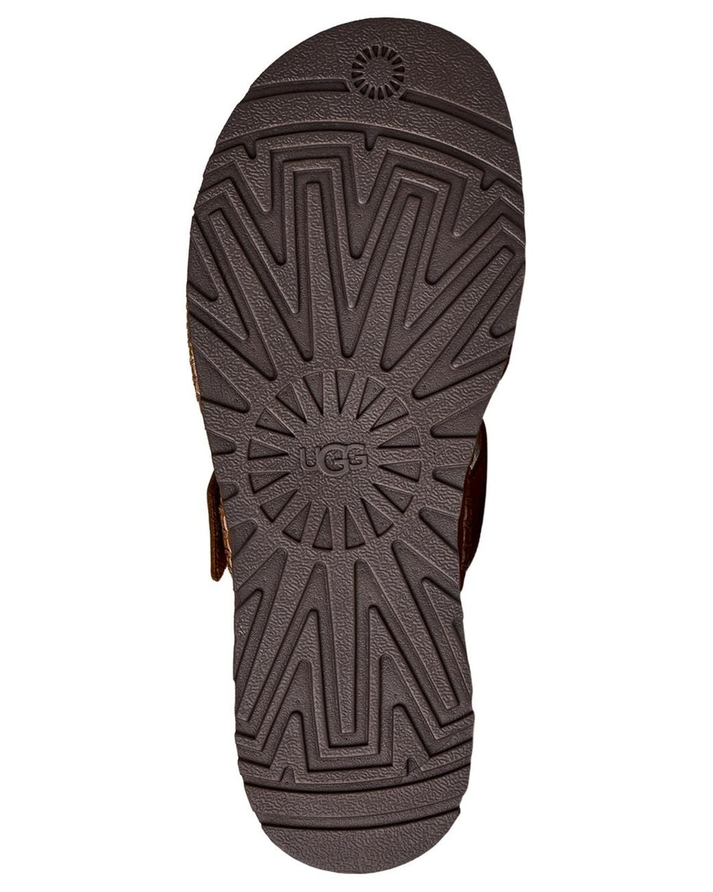 UGG Goldengaze Slide Sandals in Brown | Lyst