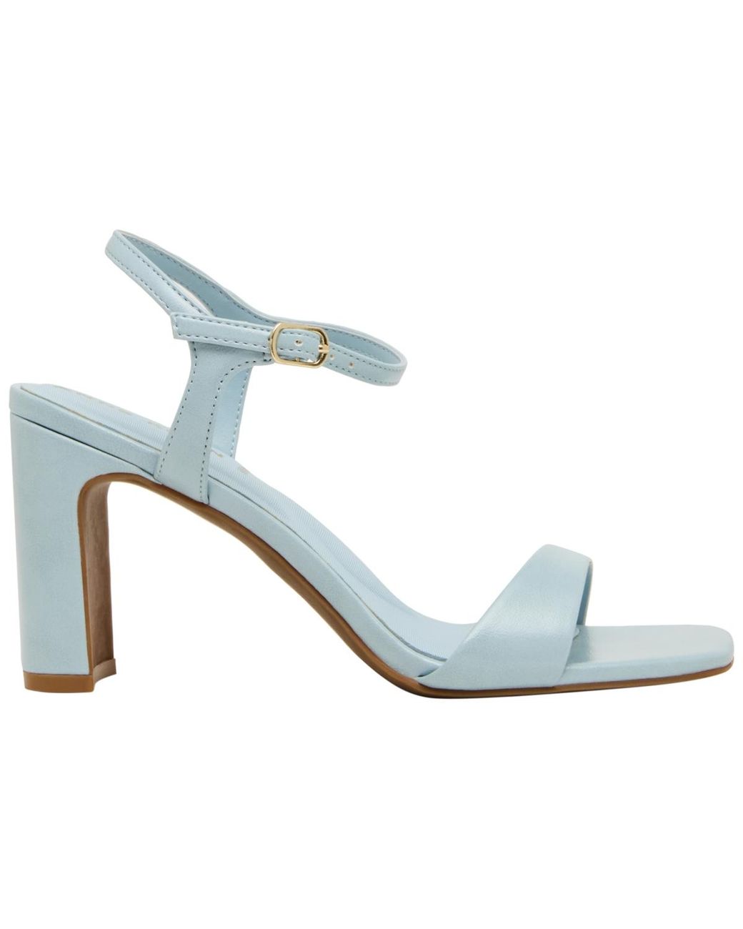 Anne Klein Beata Square Toe Dress Sandals in Blue | Lyst