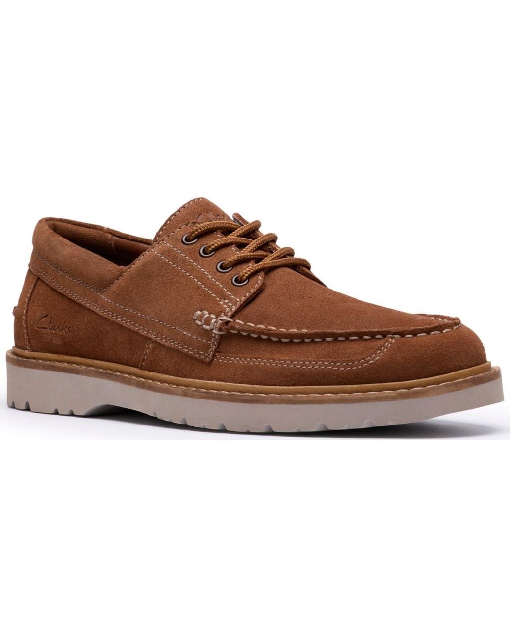 Clarks Weltridge Moc Toe Dress Casual Derby Shoe in Brown for Men | Lyst