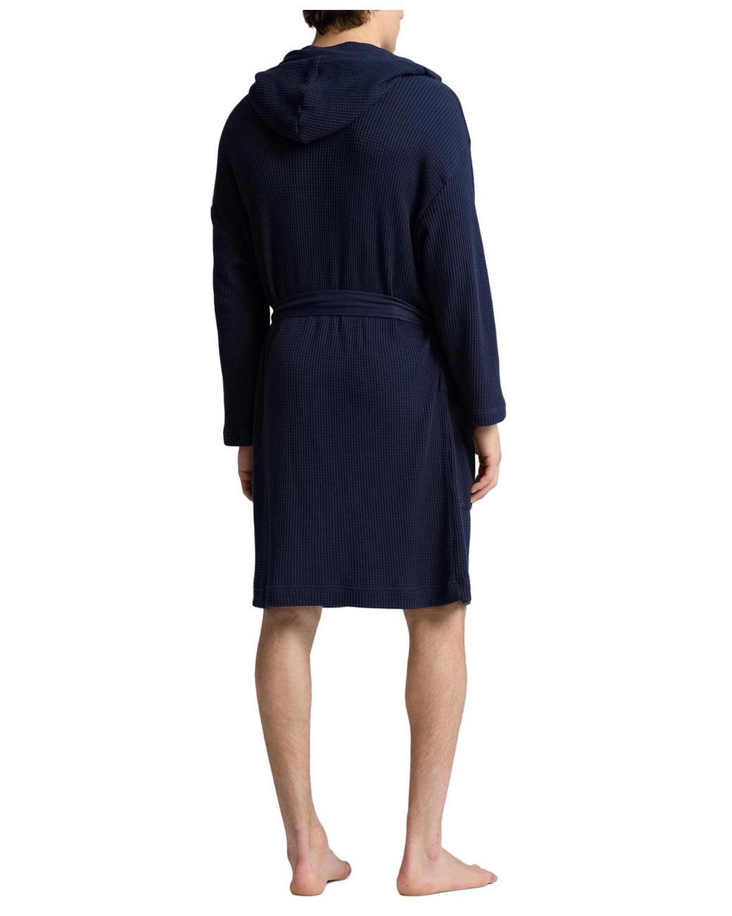Polo Ralph Lauren Thermal Hooded Robe in Blue for Men | Lyst