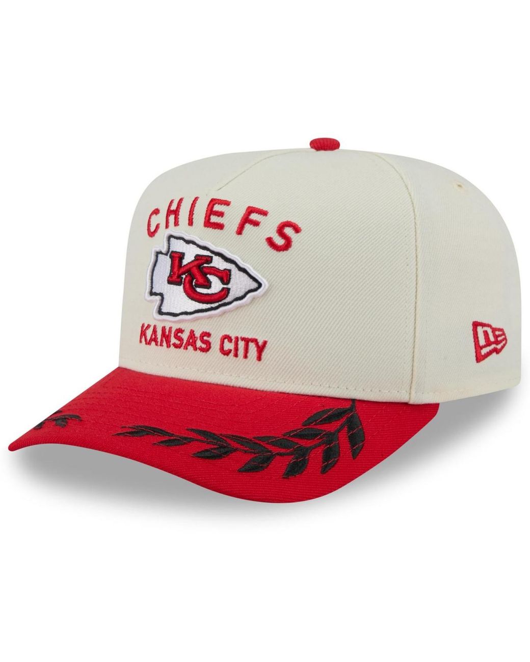 KTZ Cream/red Kansas City Chiefs 2025 Nfl Draft A-frame 9fifty Snapback ...