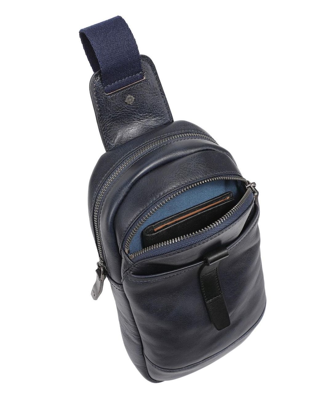 Old Trend Genuine Leather Sun-wing Sling Bag in Blue | Lyst