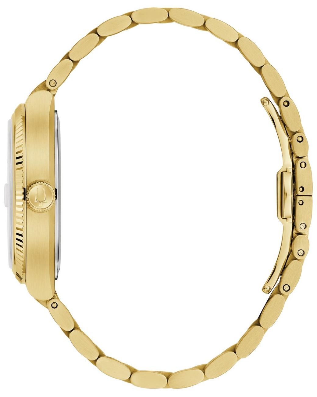 Bulova Super Seville Gold-tone Stainless Steel Bracelet Watch 38mm in ...