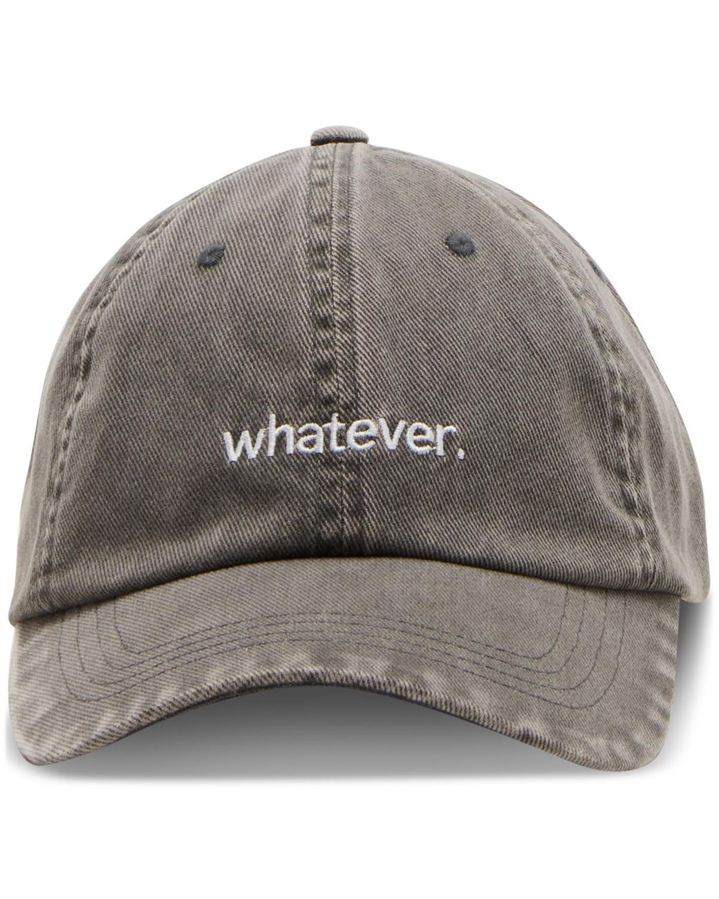 Steve Madden Nothings Over Worn Denim Baseball Cap in Gray | Lyst