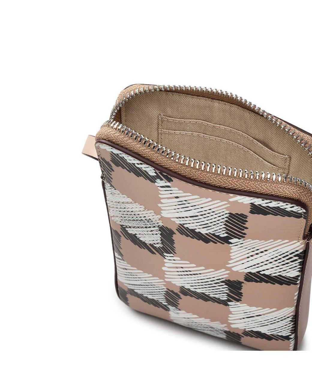 Radley Check Me Out Mini Phone Crossbody Bag in Gray | Lyst