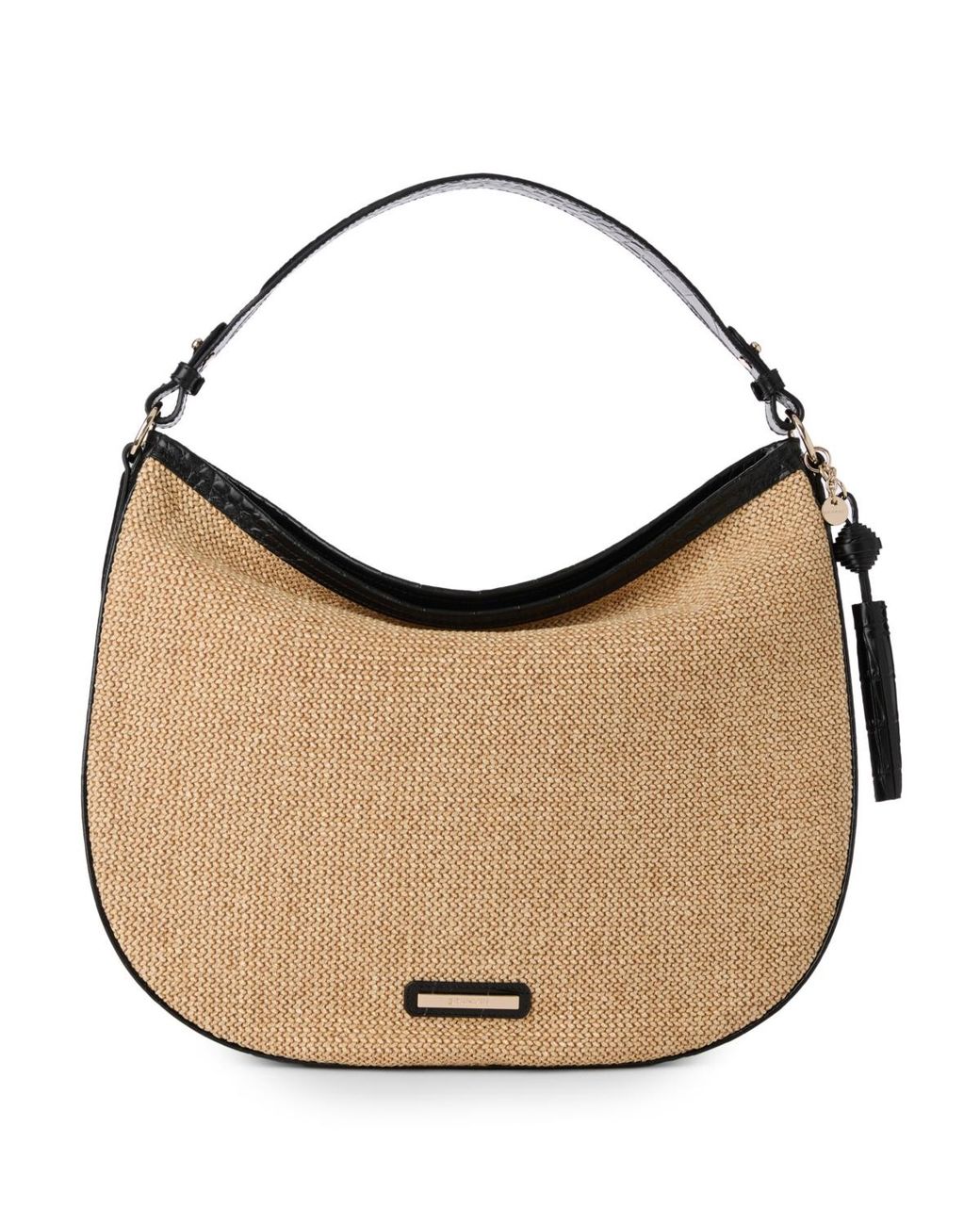 Brahmin Kathleen Folsom Zipper Shoulder Bag in Natural | Lyst