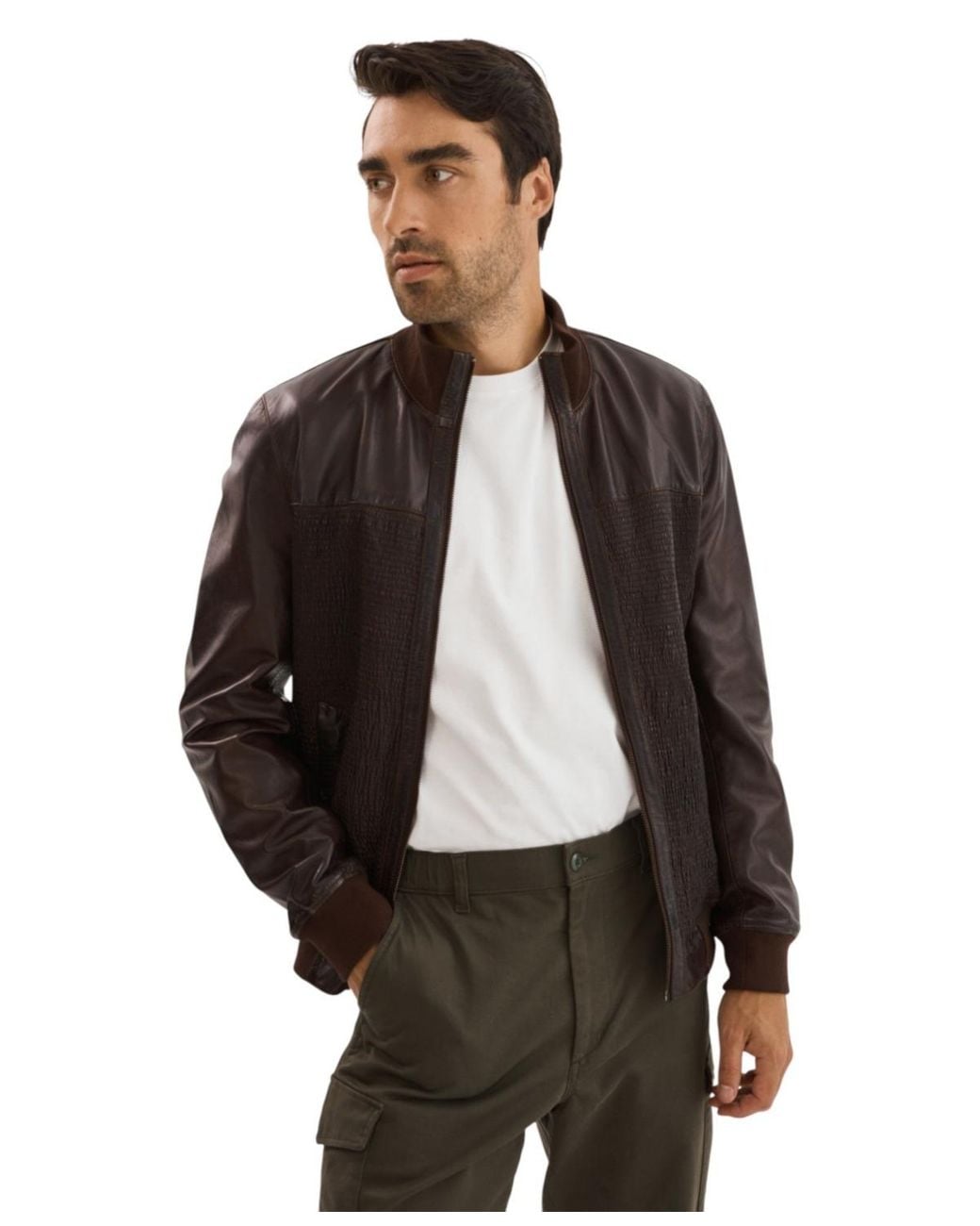 Regency Leathers Como Leather Jacket in Brown for Men | Lyst
