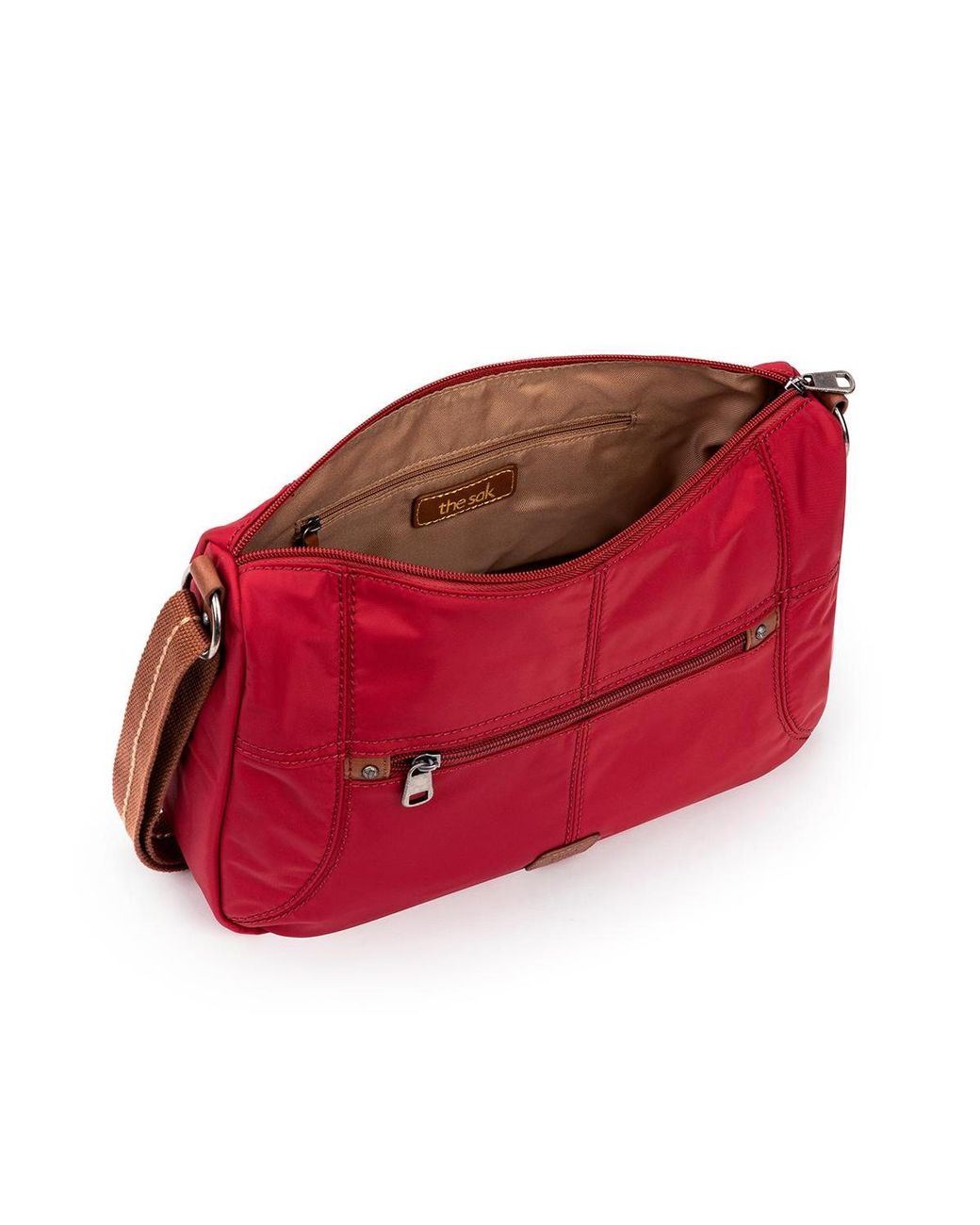 The Sak Esperato Nylon Hobo in Red | Lyst
