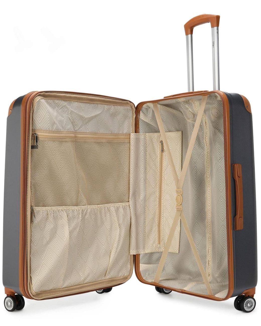 Miami Carryon Collins 3 Piece Expandable Retro Spinner luggage Set in ...