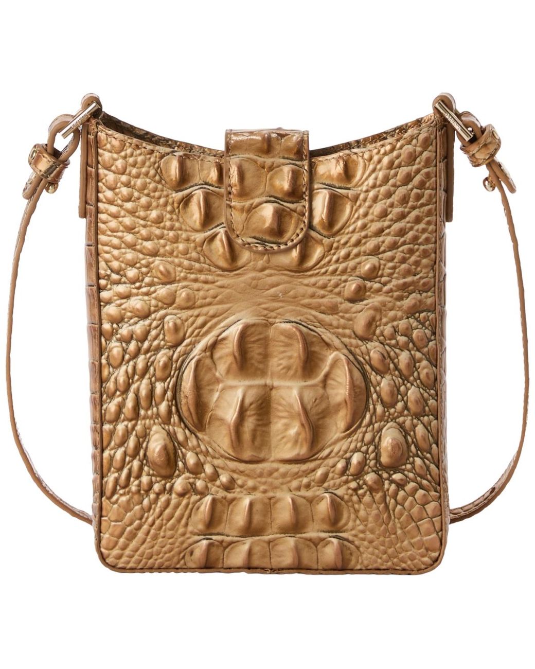 Brahmin Marley Melbourne Mini Leather Crossbody Bag in Brown | Lyst