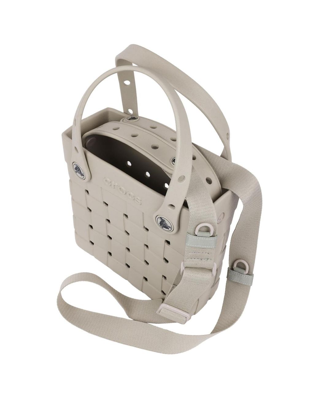 Crocs™ Small Woven Style Sbody Tote in White | Lyst