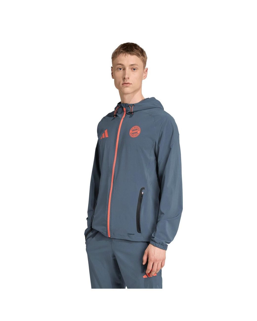 adidas Bayern Munich 2025/26 Tiro Vis Tech Travel Jacket in Blue for ...