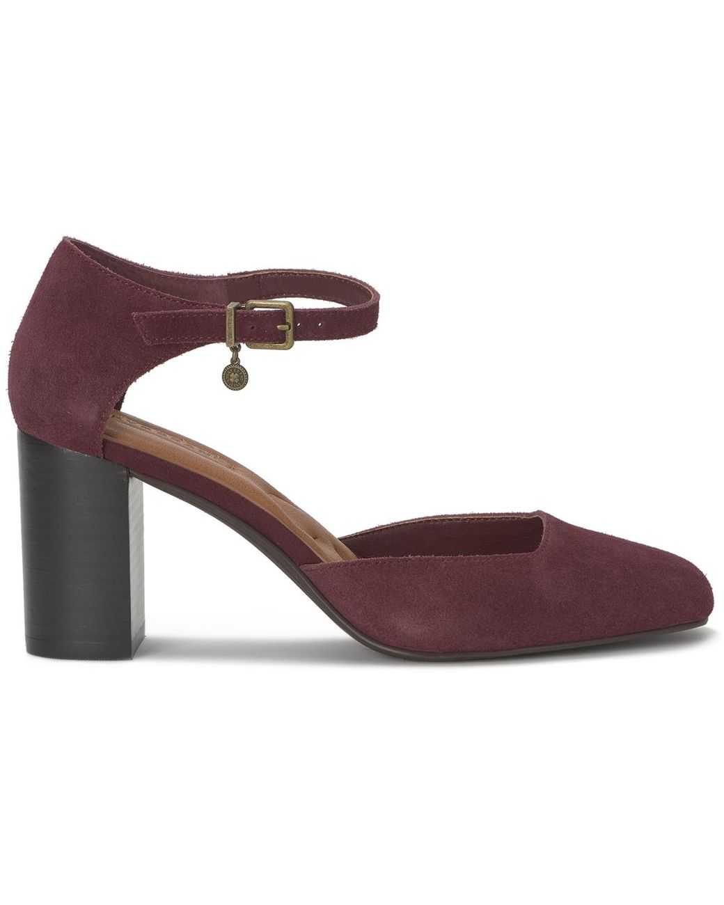 Lucky Brand Kanira Square-toe Stacked Heel Pumps in Purple | Lyst
