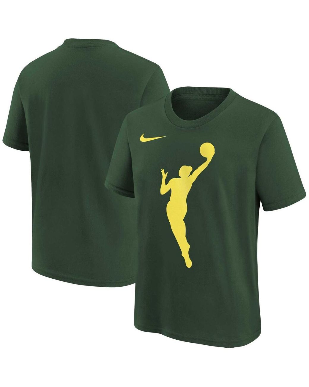 Nike And Â Wnba Logo Woman T-shirt in Green | Lyst