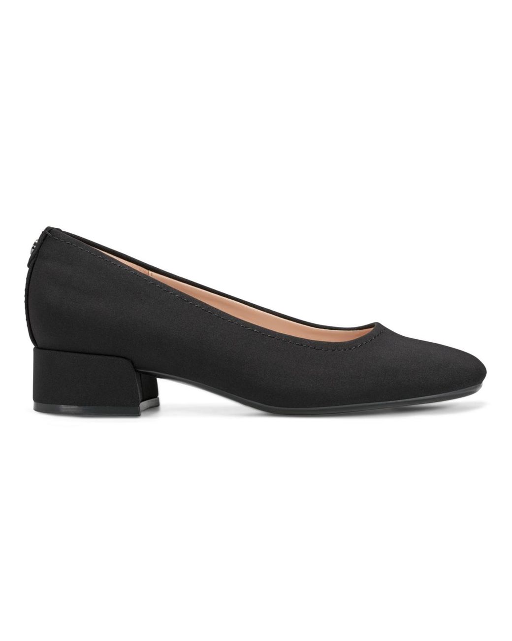 Easy Spirit Jain Eflex Low Block Heel Pumps in Black | Lyst