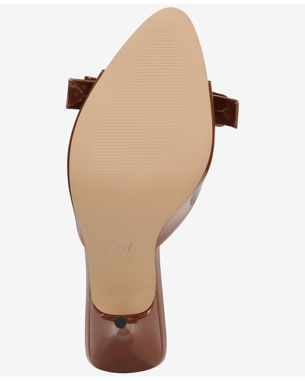 AAJ By Aminah Giselle Bow Mule Dress Sandals in White | Lyst