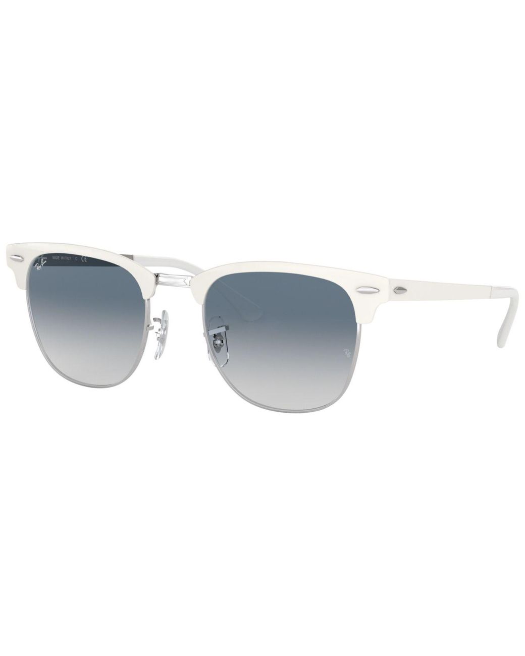 Ray Ban Sunglasses Rb3716 Clubmaster Metal In Blue Lyst