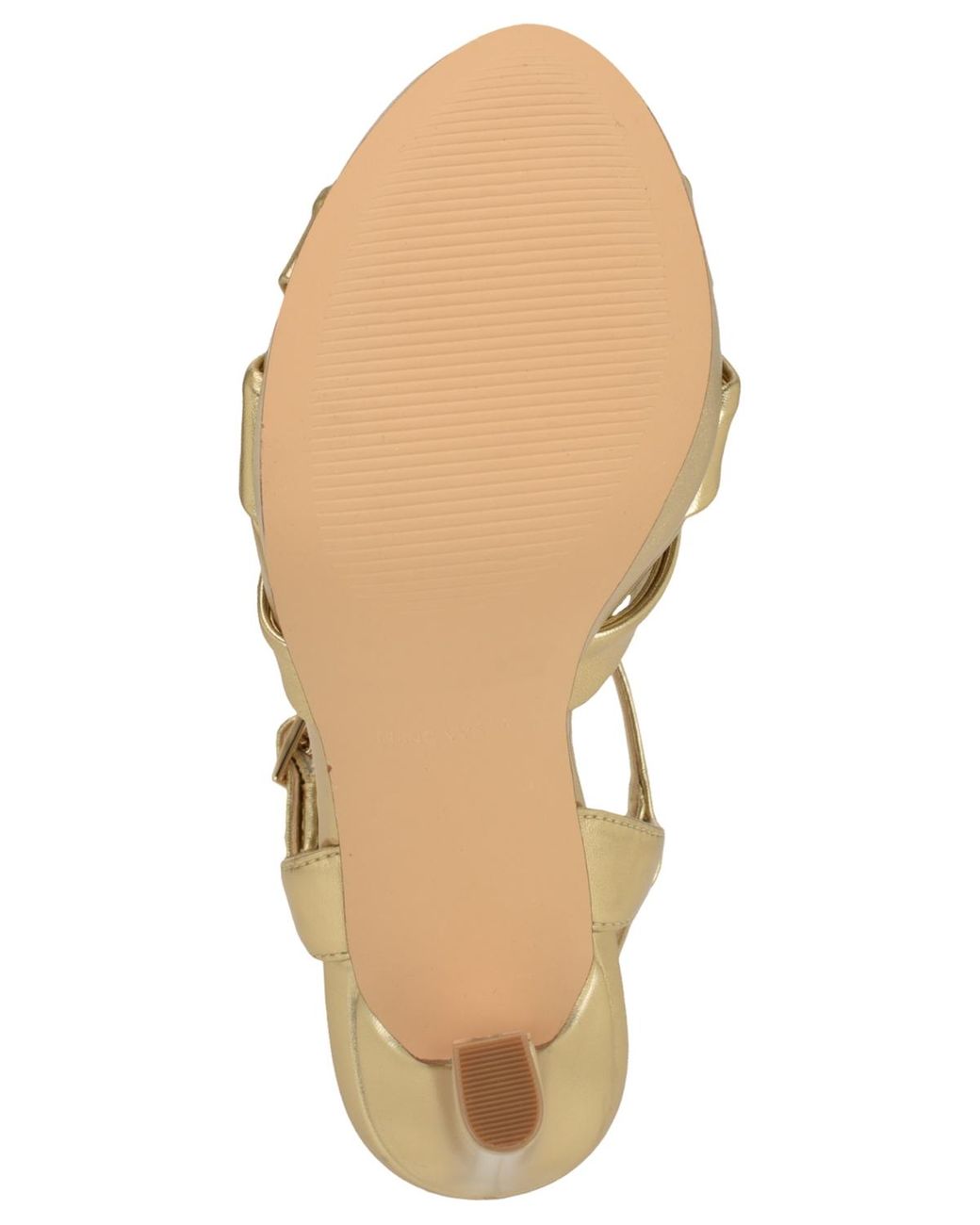 Nine West Windee Knotted Platform Stiletto Sandals in Metallic | Lyst