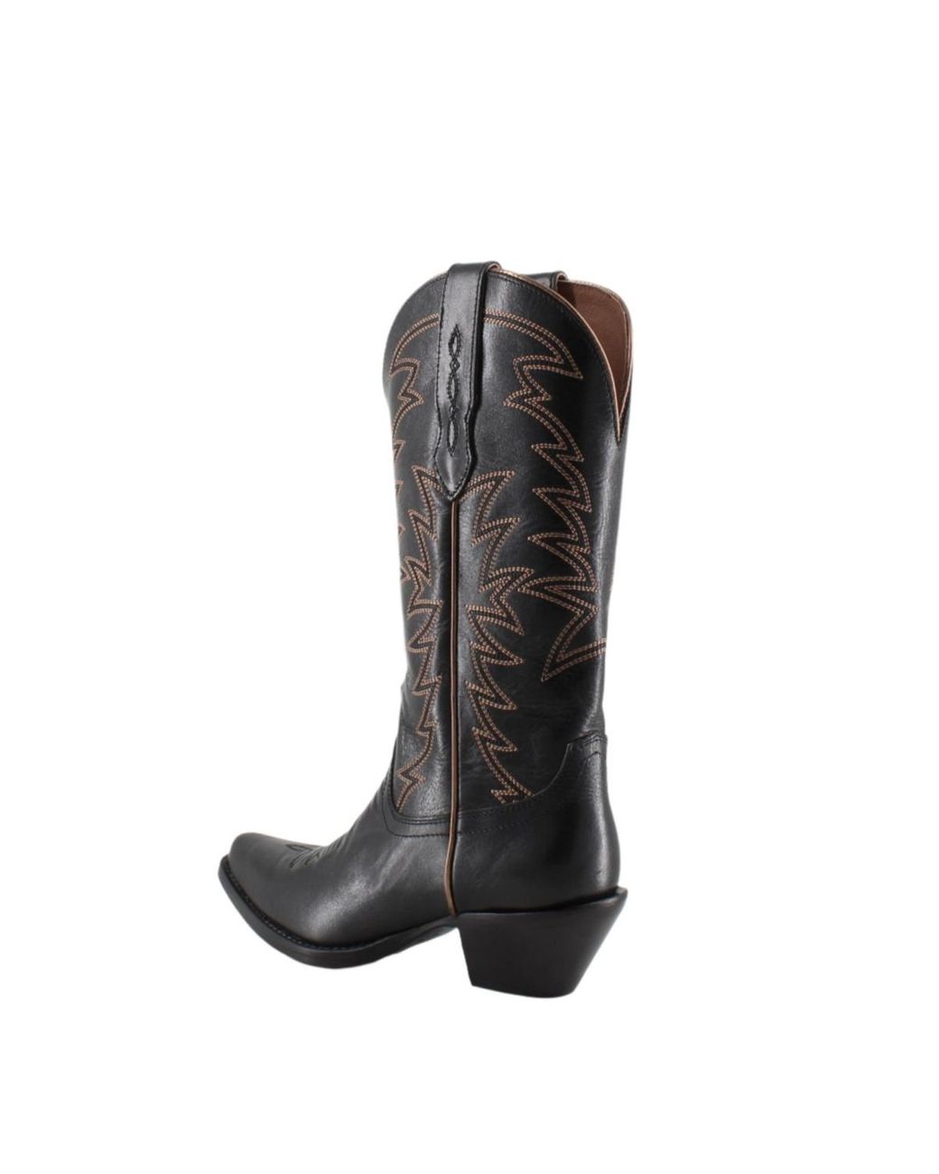 Buck & Brana Isabella Leather Cowgirl Boots in Black | Lyst