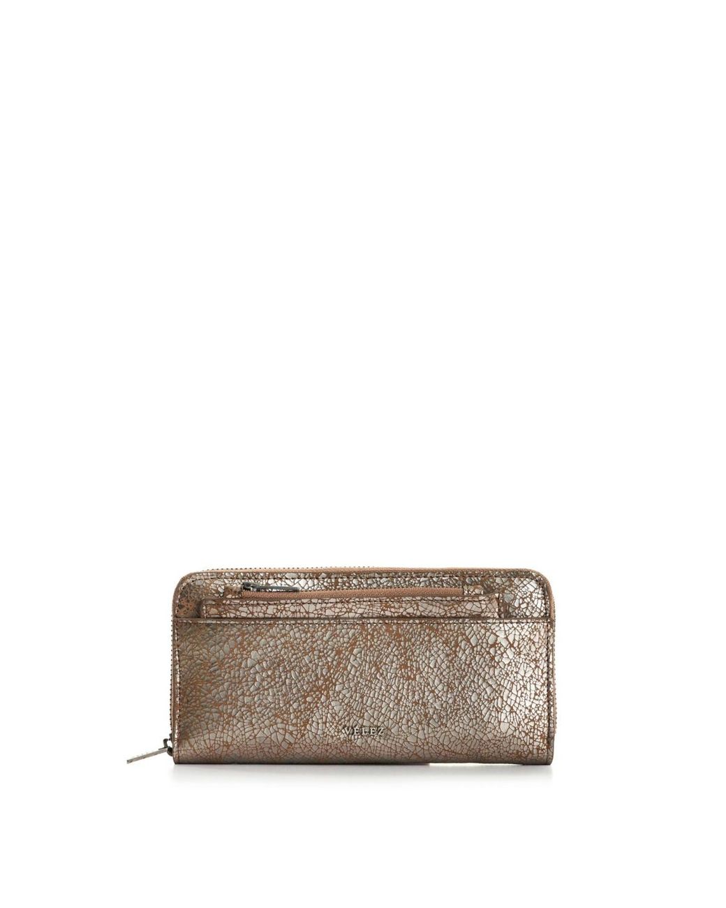 Velez Folia Leather Checkbook Wallet in Gray for Men | Lyst