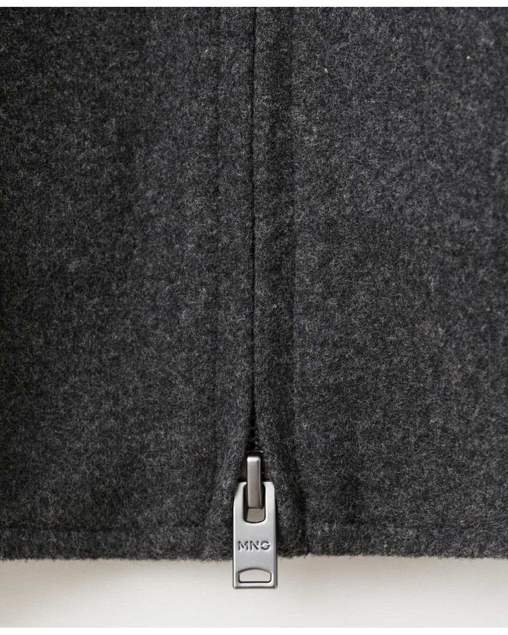 Mango Regular-fit Zipper Jacket in Gray for Men | Lyst