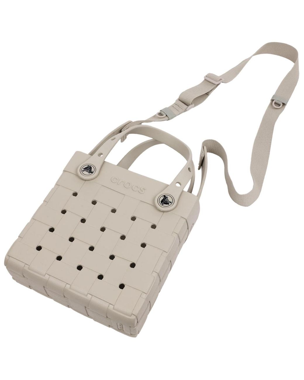 Crocs™ Small Woven Style Sbody Tote in White | Lyst