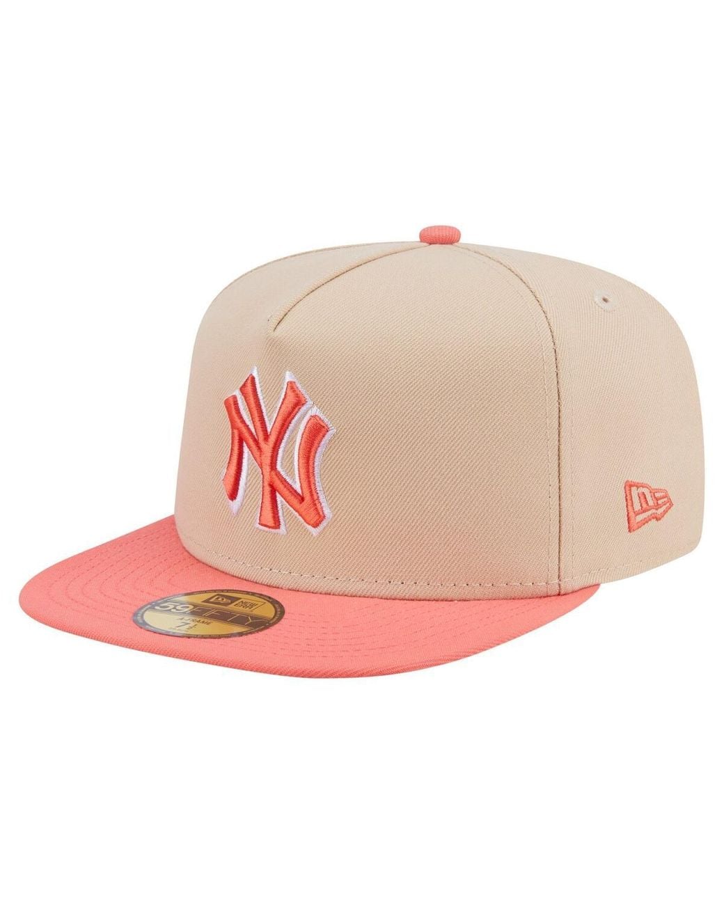 KTZ Light Beige/coral New York Yankees Two-tone Color Pack A-frame ...
