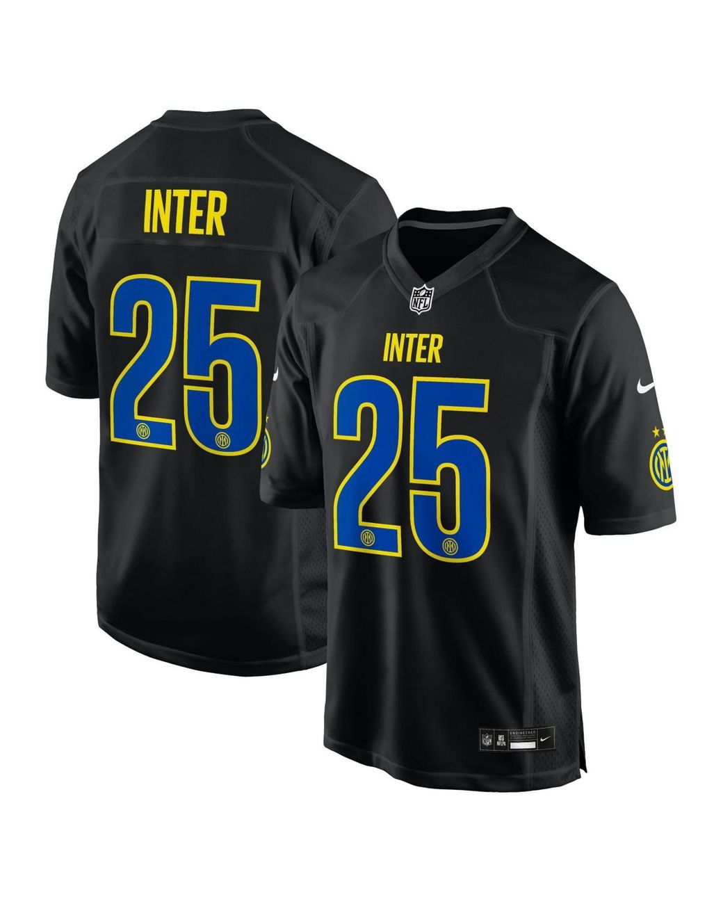 Nike Inter Milan 2025 Club World Cup X Nfl Jersey in Black for Men | Lyst