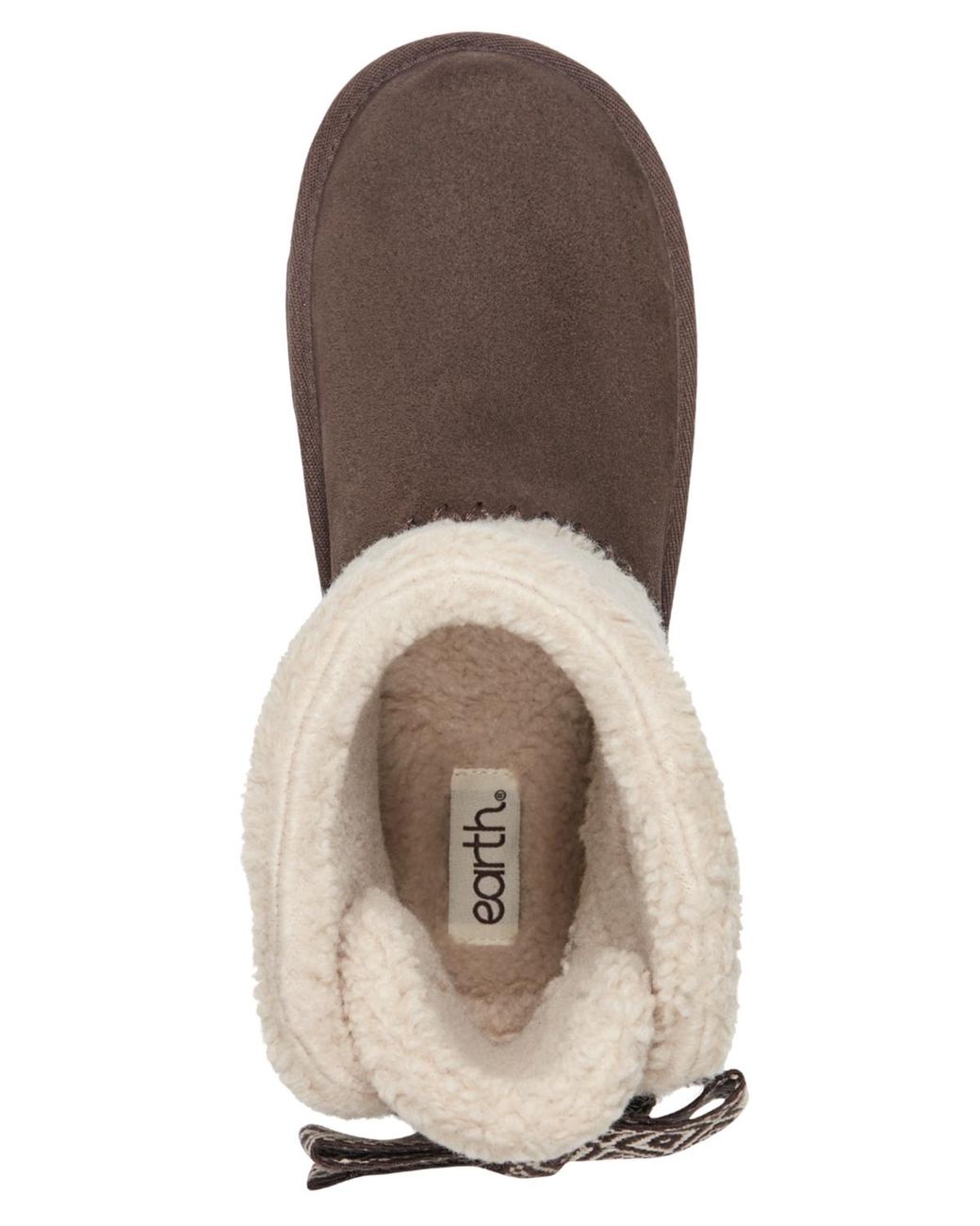 Earth Wing Round Toe Casual Ankle Booties in Brown | Lyst