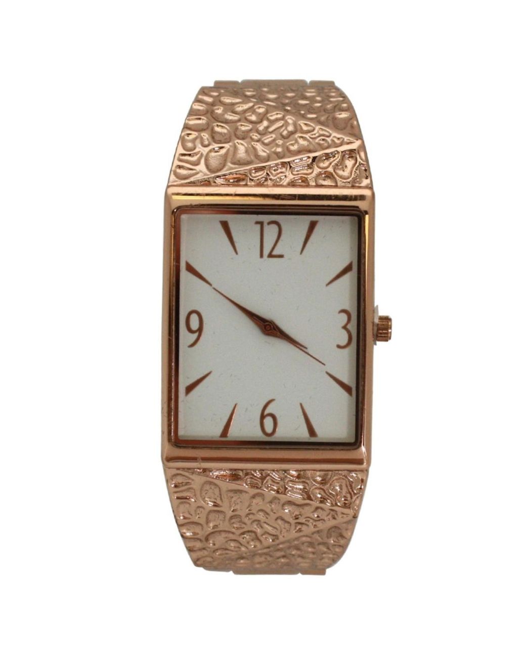Olivia Pratt Textured Metallic Bangle Watch in Natural | Lyst