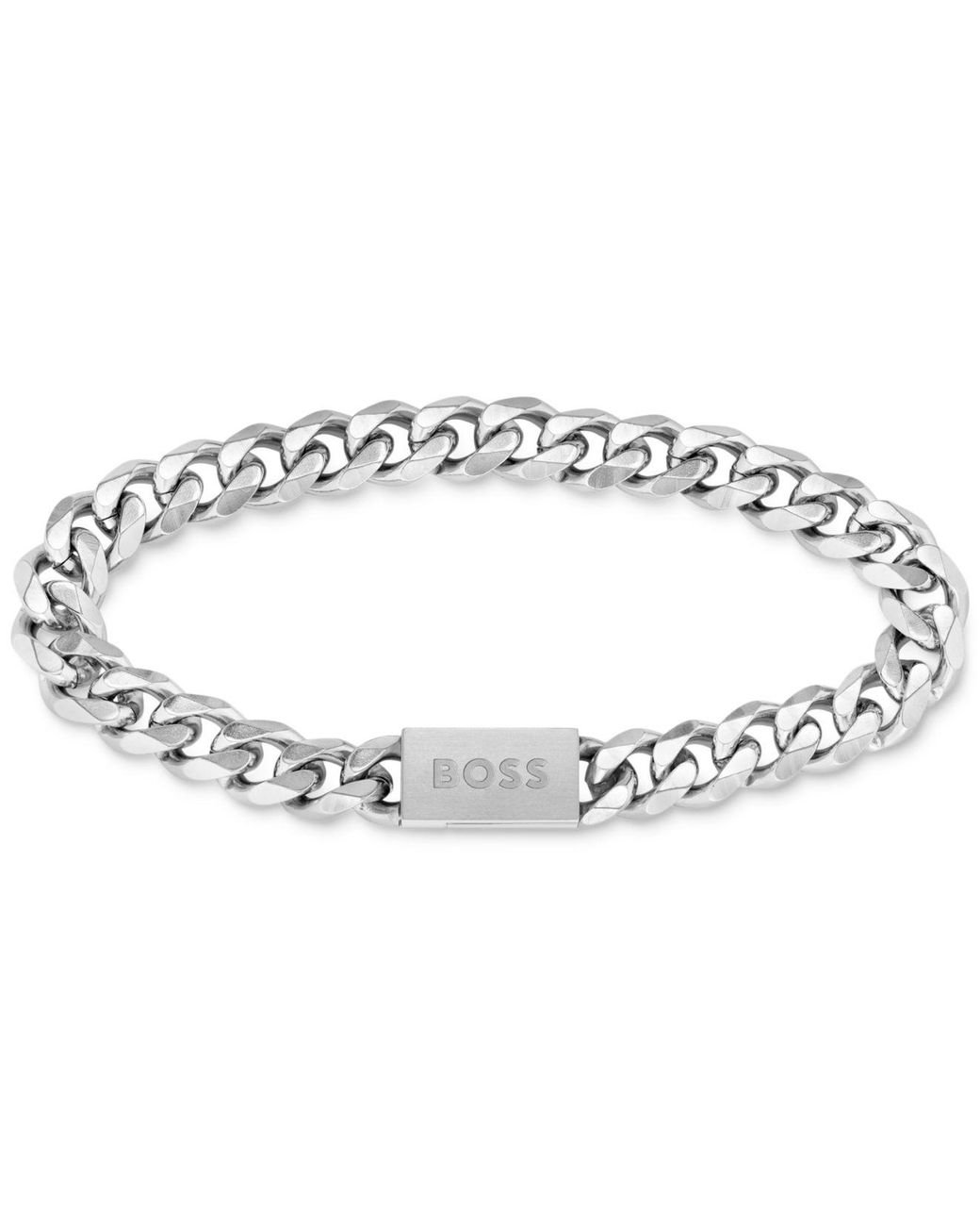 BOSS by HUGO BOSS Stainless Steel Chain Bracelet in Metallic for Men | Lyst