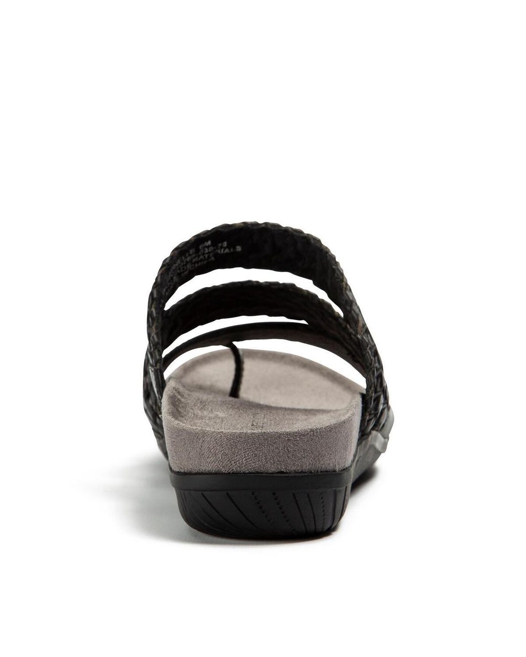 BareTraps Jonelle Slide Flat Sandals in Black | Lyst