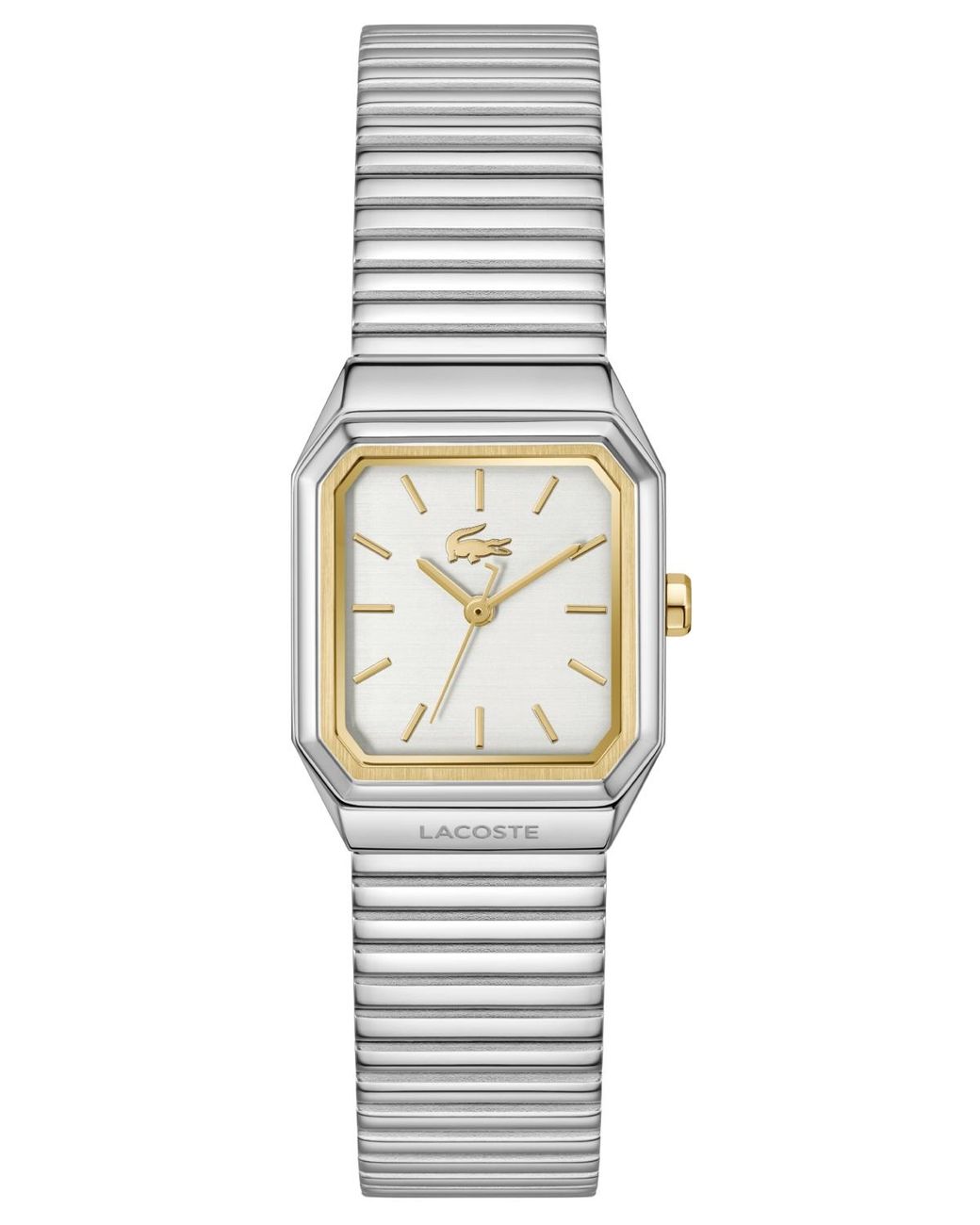 Lacoste Rene Silver Tone Stainless Steel Mesh Bracelet Watch in ...