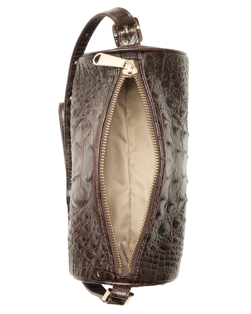 Brahmin Billie Barrel Shoulder Bag in Black | Lyst
