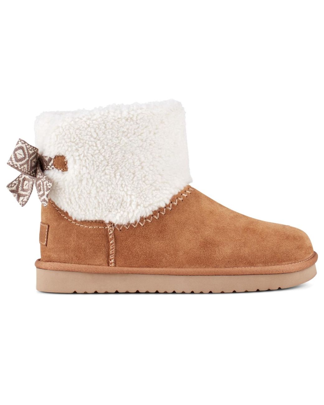 Earth Wing Round Toe Casual Ankle Booties in White | Lyst