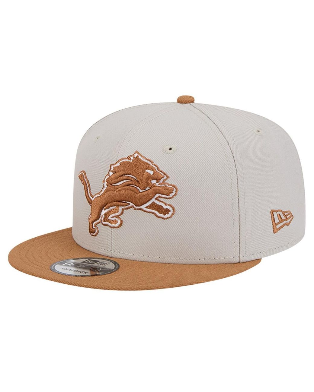 KTZ Stone/brown Detroit Lions Two-tone Color Pack 9fifty Snapback Hat ...