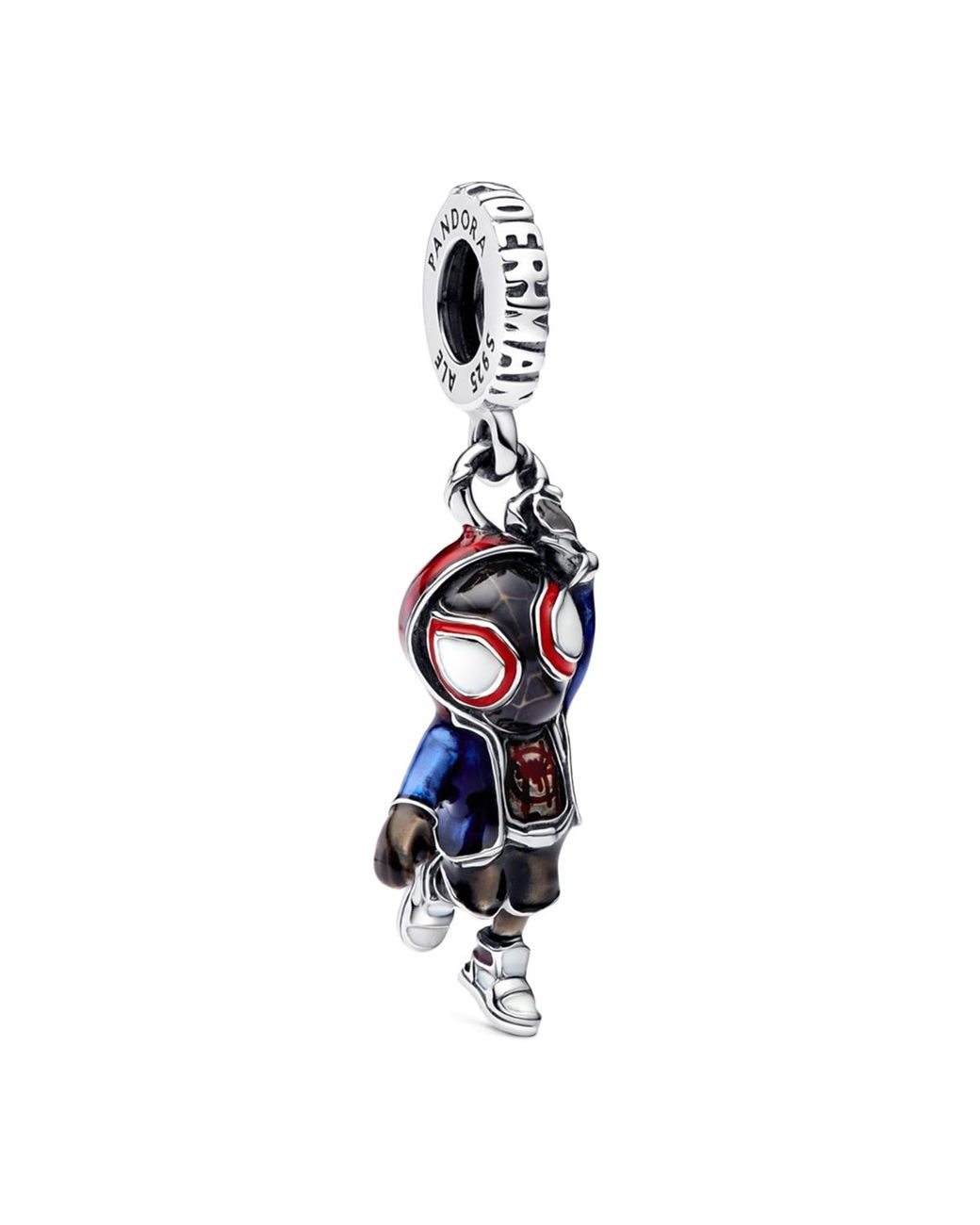 PANDORA Marvel Spider-man Miles Morales Dangle Charms in Black | Lyst