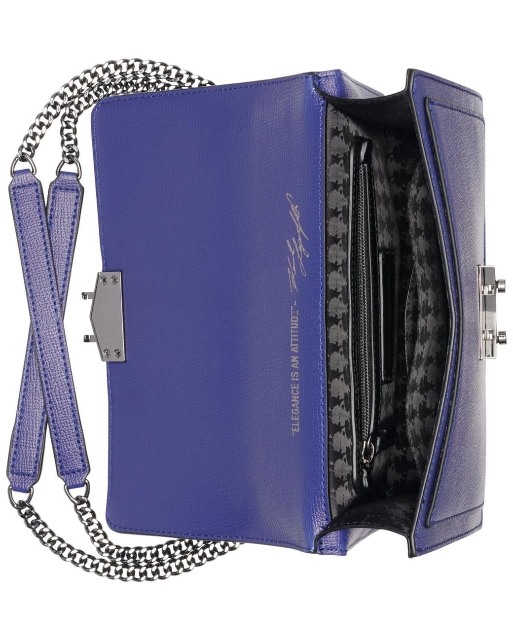 KARL LAGERFELD Corrine Mini Shoulder Bag in Purple | Lyst