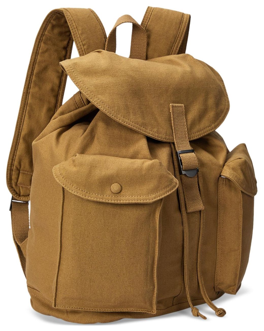 Polo Ralph Lauren Flap-top Canvas Backpack in Brown for Men | Lyst